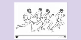 FREE! - Running Track Colouring Sheet | Colouring Sheets