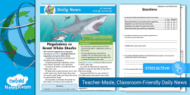 What is a Great White Shark? – Facts for Kids – Twinkl