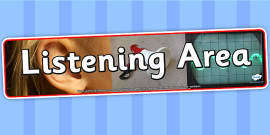 Music Area Sign - Classroom Area Signs, KS1, Banner, Foundation