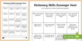 Dictionary Skills CfE Second Level Worksheets - dictionary work, dictionary