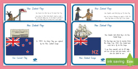 New Zealand Flag A4 Display Bunting (teacher made) - Twinkl