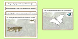 Australian Desert Animals Playdough Mats - Twinkl