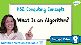 What Is an Algorithm? | KS1 Computing Concept Video