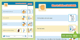 Cup of Tea Algorithm Computing Curriculum Vocabulary Poster