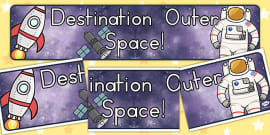 FREE! - Space Travel Display Banner (Teacher-Made) - Twinkl