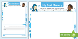 Favourite Memory Activity Writing Worksheet / Worksheet, worksheet
