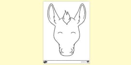 FREE! - Donkey Ears Colouring Sheet | Colouring Sheets
