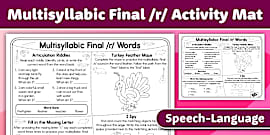 /f/ Articulation in CV Position Activity Pack