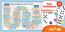 ESL Past Continuous Conversation Cards {Kids}