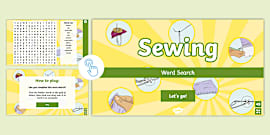 Sewing Word Search