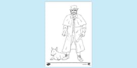 Bill Clinton colouring sheet | Colouring Sheets - Twinkl