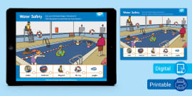 Dangers near the Sea Worksheet (teacher made) - Twinkl