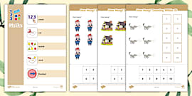 The Three Little Pigs Ten Frame and Counters Activity
