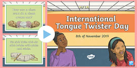 Tongue Twisters in English PowerPoint (teacher made)