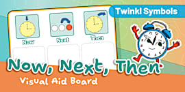 Now and Then Cards | Now, Next, Then Visual Aid | Twinkl