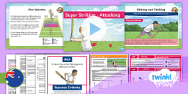 Cricket Batting Lesson Plan - Cricket Vocabulary - Year 4 PE