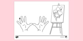 Pointing Finger | KS1 Colouring Sheets | Twinkl Resources
