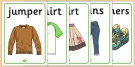 Clothes Cards (teacher made)