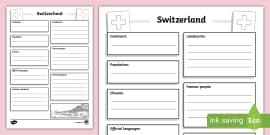 Switzerland Word Search, Switzerland (teacher made) - Twinkl