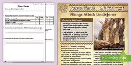 Lindisfarne Differentiated Fact File Worksheet / Worksheet Pack, worksheet