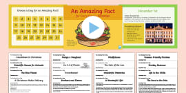 Amazing Fact a Day January Activity Pack (teacher made)
