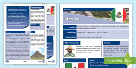 KS2 Mexico Research Activity (teacher made) - Twinkl