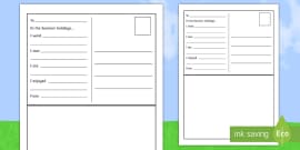 How to Write a Postcard PowerPoint