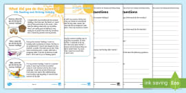 All About My Summer Activity Sheet | Summer Break Recount