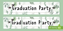 Editable Muted Rainbow Graduation Display Banner | Twinkl