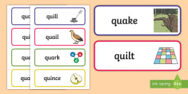 Phase 3 qu Phoneme Roll and Read Mat - phase 3, roll, read, mat