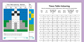 👉 Colour by Times Table Christmas Cards