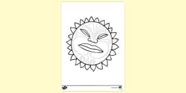 Sun Hat Colouring Sheet | Colouring Sheets | Twinkl - Twinkl