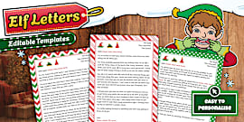 Elf Writing Template | Elf Writing Prompts and Ideas