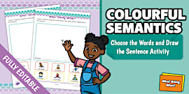 Christmas Colourful Semantics Cut Up Sentences Activity