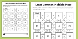 Least Common Multiple Games | 6th Grade Resource | Twinkl US