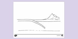 Tectonic Plate Map Colouring Sheet | Twinkl (teacher made)