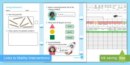 Year 1 Term 2 Maths Assessment (teacher made) - Twinkl