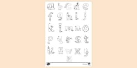 FREE! - Free Printable Alphabet Page Colouring | Colouring Sheets