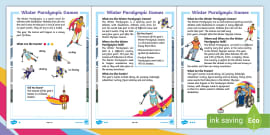 5th Grade Paralympics Reading Comprehension | Twinkl USA