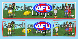 AFL Colouring Pages - colour in, AFL, footy day, footy colours