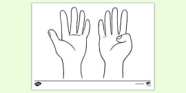 FREE! - Finger Counting 10 Colouring | Colouring Sheets