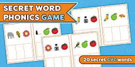 Editable Secret Word Phonics Game