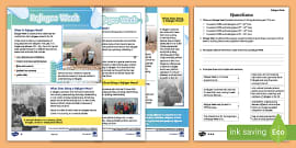 KS2 Refugee Original Story Differentiated Worksheet