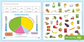 Healthy Eating Sorting Activity (teacher made) - Twinkl