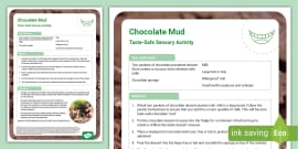 Taste-Safe Mud and Worms Sensory Recipe | Sensory Play