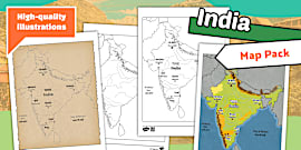 India Map Labelling Activity