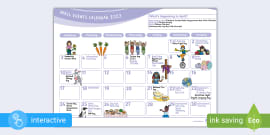 Dates Of Spring - Spring Term 2023 Display Calendar - Twinkl