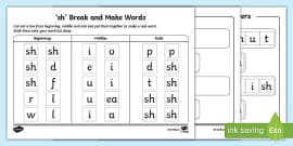 Find and Write the sh Words Differentiated Worksheet / Worksheet Pack