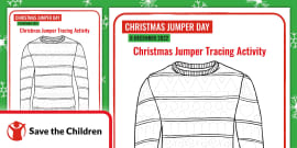 Design a Jumper Activity Sheet (teacher made) - Twinkl