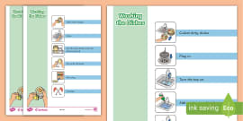 Washing Up Sequencing Cards (teacher made) - Twinkl